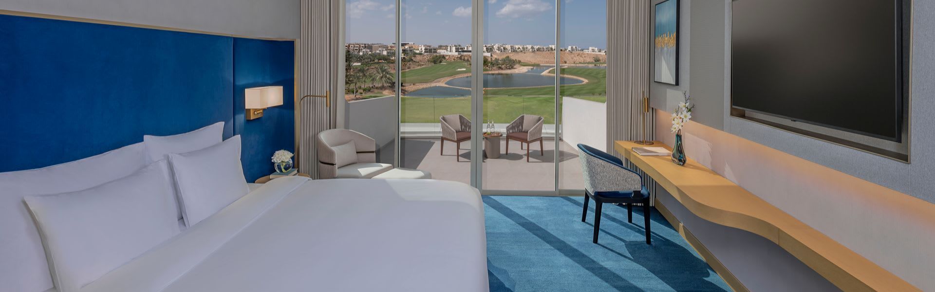 New Hotel in Muscat | Deluxe Golf View Room With Terrace at Tivoli